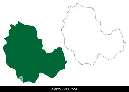 Siang district (Arunachal Pradesh State, Republic of India) map vector ...