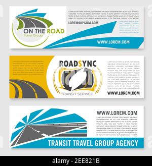 Highway service company banners for tunnels and motorways safety ...