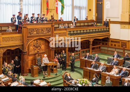 Elizabeth Dowdeswell, Lieutenant Governor of Ontario, delivers the ...