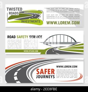 Highway service company banners for tunnels and motorways safety ...