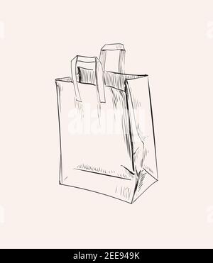 Bag Paper Crumpled Vector Illustration Stock Vector Image & Art - Alamy