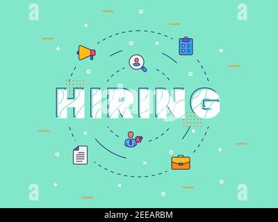 employee typography calligraphy word art with filled color style vector ...