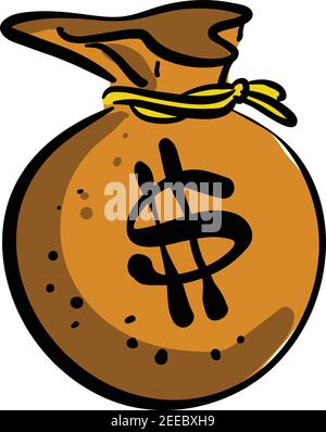 Bag money icon. Simple illustration of bag money vector icons set color ...