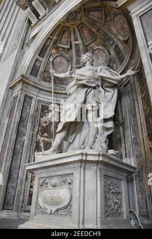 St. Longinus Statue by Bernini, 1635, St. Peter's Basilica, The Vatican ...