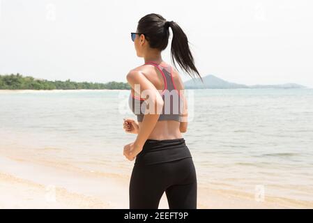 Summer Beach Body of Woman in Bikini Stock Photo - Alamy