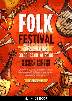 Korean traditional national musical instrument drum changu vector ...