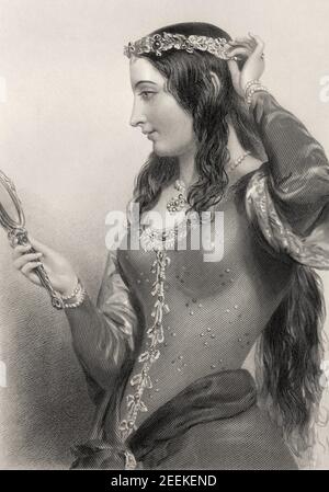 Eleanor of Provence, c. 1223 – 1291, a French noblewoman who became ...