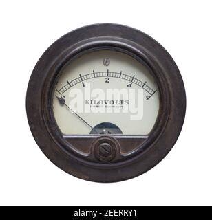 Old retro electric meter Stock Photo - Alamy