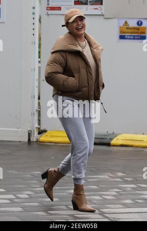 Kelly Brook arrives at Global Radio studios in Leicester Square. (Photo ...