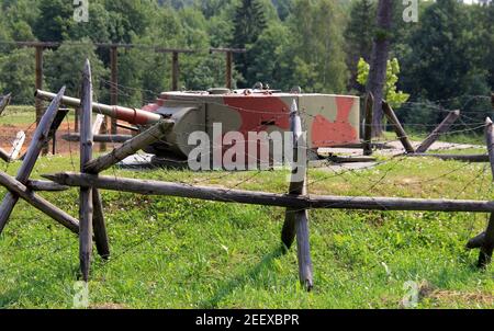 Remains of the Stalin Line, pre-WWII defense installations, currently ...