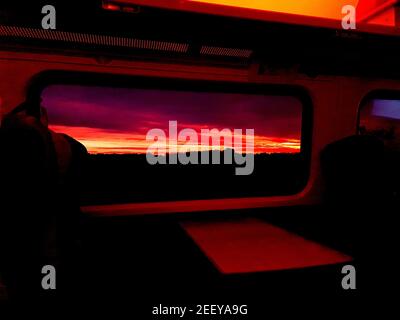 Train Ride Home Stock Photo - Alamy