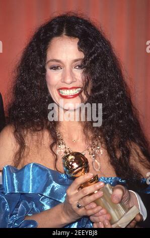 Sonia Braga at the 42nd Annual Golden Globe Awards, Beverly Hilton ...