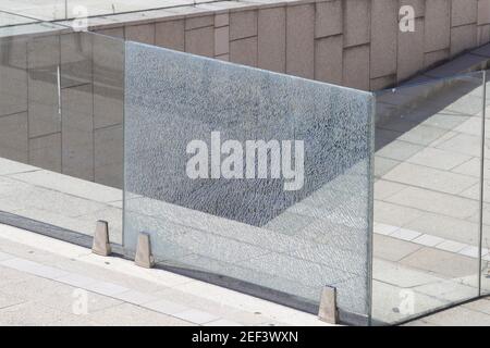 crushed glass art in stone Stock Photo - Alamy