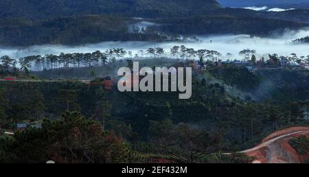 The cloudy season comes back on Lam Lat Forest Park Stock Photo - Alamy