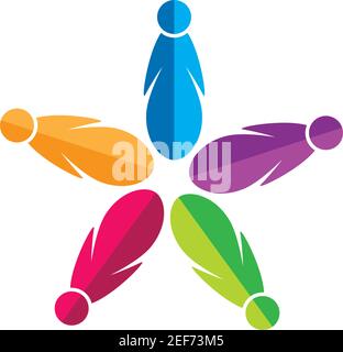 Adoption and community care Logo template vector icon Stock Vector ...