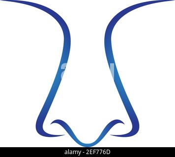 Nose logo design vector template, Organs logo design concept, Icon ...