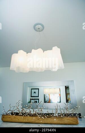 Low angle image of a dinner table full with exquisite dishes. Meat ...
