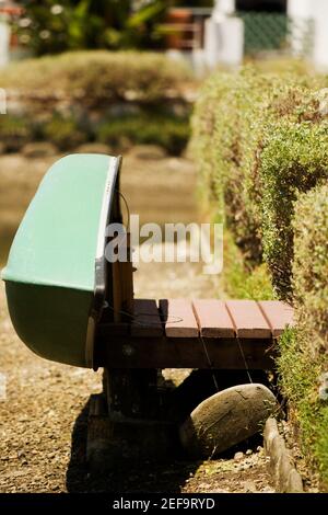 Side profile of a rowboat on a shore Stock Photo - Alamy