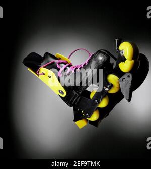 In-line skate, close-up, b&w Stock Photo - Alamy