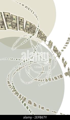 American dollar bills falling from the sky Stock Photo - Alamy