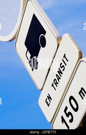 Speed limit sign from france Stock Photo - Alamy