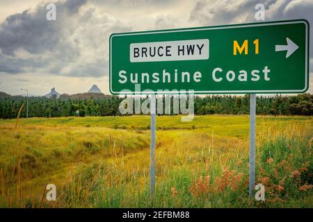 Australian exit sign highway showing speed 60 km/h with black lettering ...