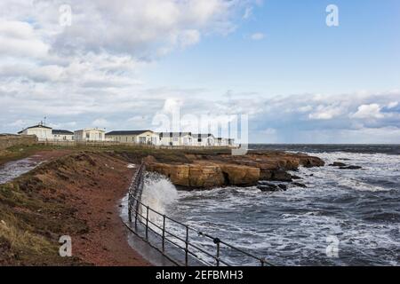 Church Point Holiday Park at Newbiggin by the Sea, Northumberland, UK ...