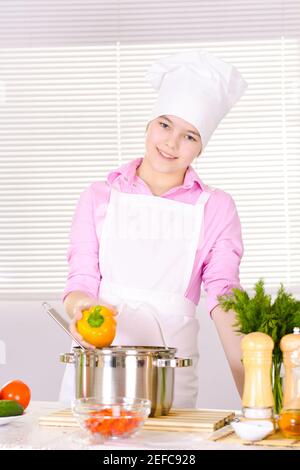 Beautiful caucasian teenager girl wearing casual clothes and glasses ...