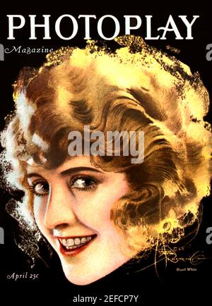PEARL WHITE (1889-1938) American stage and silent film actress on ...