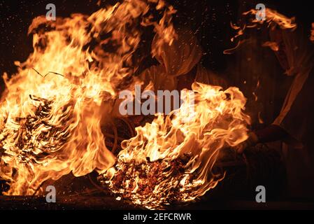 Great fire flame background texture. Great fire flame background ...
