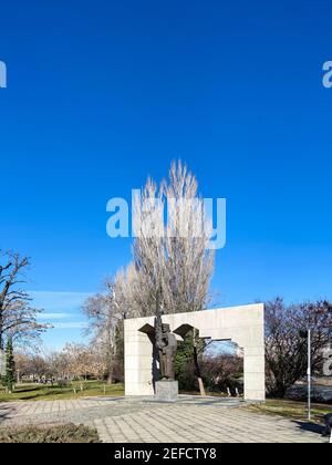 ASENOVGRAD, BULGARIA - FEBRUARY 5, 2021: Monument to the Bulgarian ...