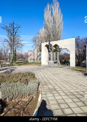 ASENOVGRAD, BULGARIA - FEBRUARY 5, 2021: Monument to the Bulgarian ...