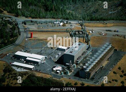 Geothermal power plant, The Geysers, California Stock Photo - Alamy