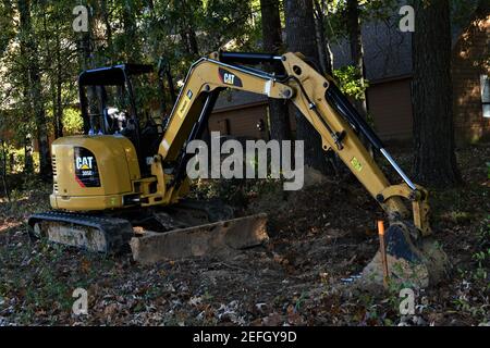 Caterpillar 305E2 CR trackhoe Stock Photo - Alamy
