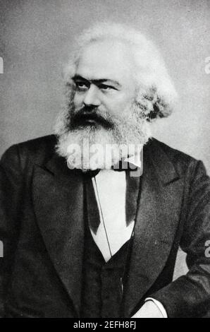 Karl Marx. Photo of 1872 Stock Photo - Alamy
