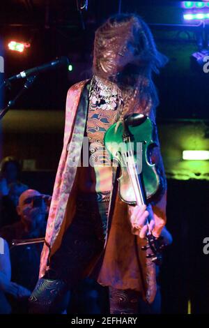 Dutch funk rock trio My Baby performing live on stage at Borderline in ...