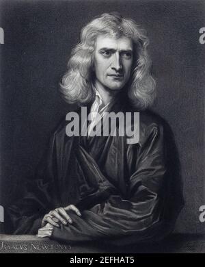 Sir Isaac Newton, English mathematician Stock Photo - Alamy