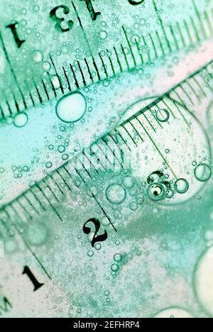 Close-up of two rulers Stock Photo - Alamy