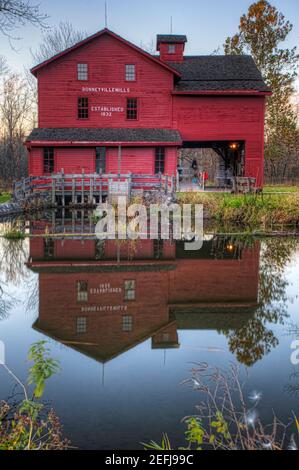 An Indiana Grist Mill Built in 1845 Stock Photo - Alamy