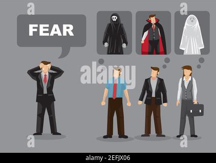 Death Phantom Reaper Vector Illustration. Scary Horror Character Face ...