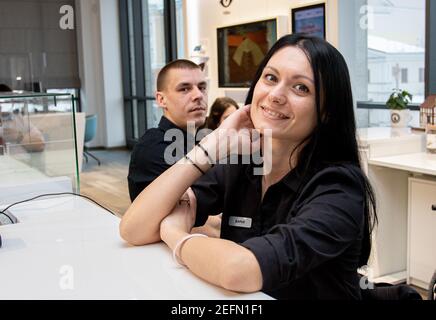 MINSK, BELARUS - January 2021: Dima-barista. Disability Inclusion Team ...