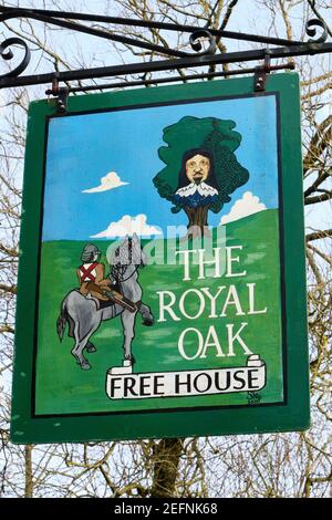 The Royal Oak pub at Cardington, Shropshire, England Stock Photo - Alamy