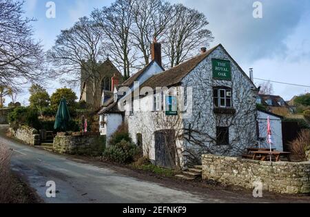 The Royal Oak pub at Cardington, Shropshire, England Stock Photo - Alamy