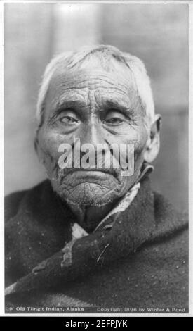 Old Tlingit Indian, Alaska Stock Photo - Alamy