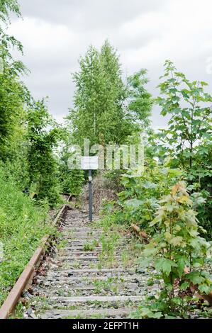 Berlin. Germany. Gleis 17 Memorial, Denkmal, Berlin Grunewald. The ...