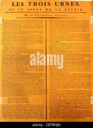 Olympe de Gouges. Les Trois Urnes, ou Le salut de la patrie (Paris ...