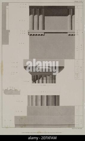 'Order at Large of the Portico (2)' by William Wilkins, created in 1807 ...