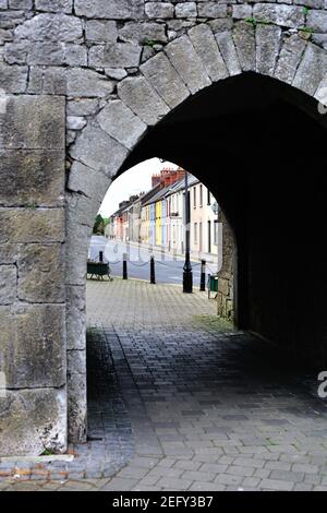 Kilmallock, County Limerick, Ireland. Colorful buildings visible ...