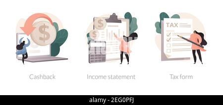 Financial balance documents abstract concept vector illustrations Stock ...