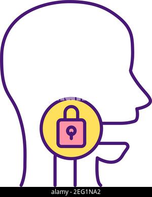 difficulty swallowing icon design. Vector illustration Stock Vector ...